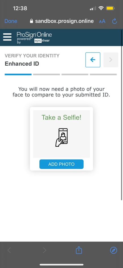 Customer Verification Process: ID & Selfie