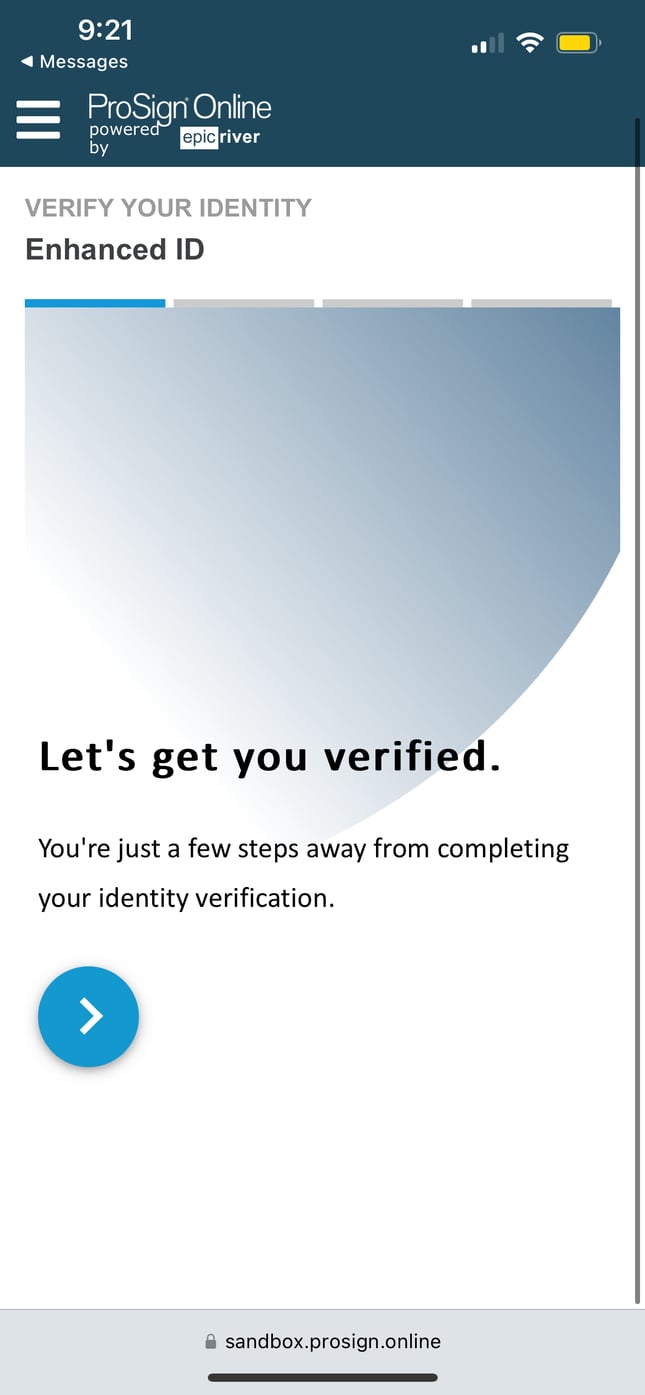 Customer Verification Process: ID & Selfie