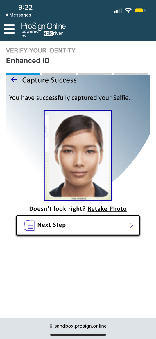 Customer Verification Process: ID & Selfie