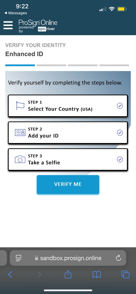 Customer Verification Process: ID & Selfie