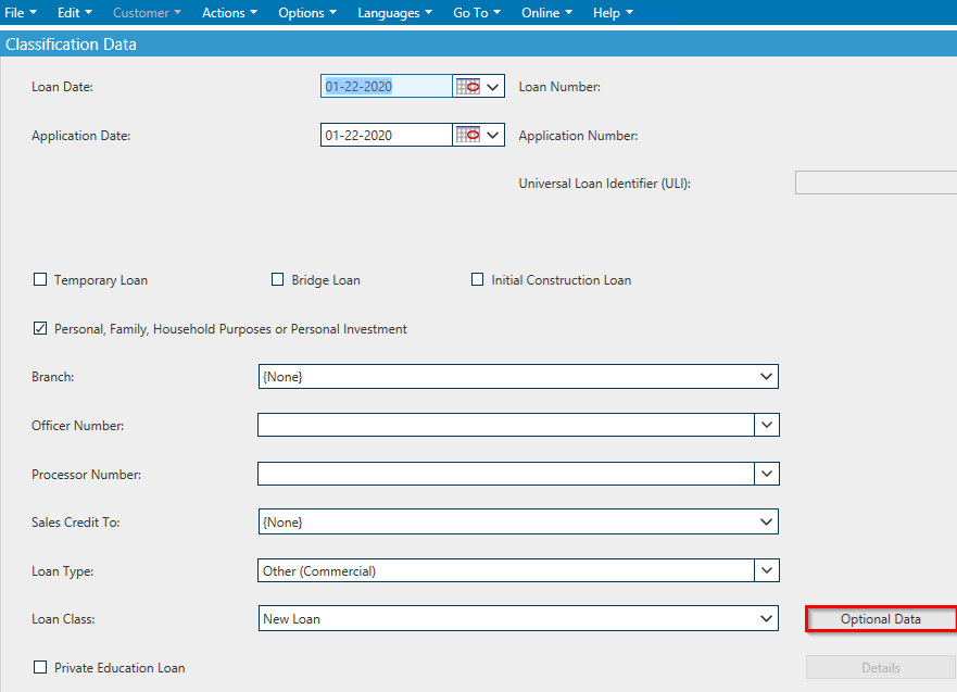 How to enter Account Type Codes in LaserPro